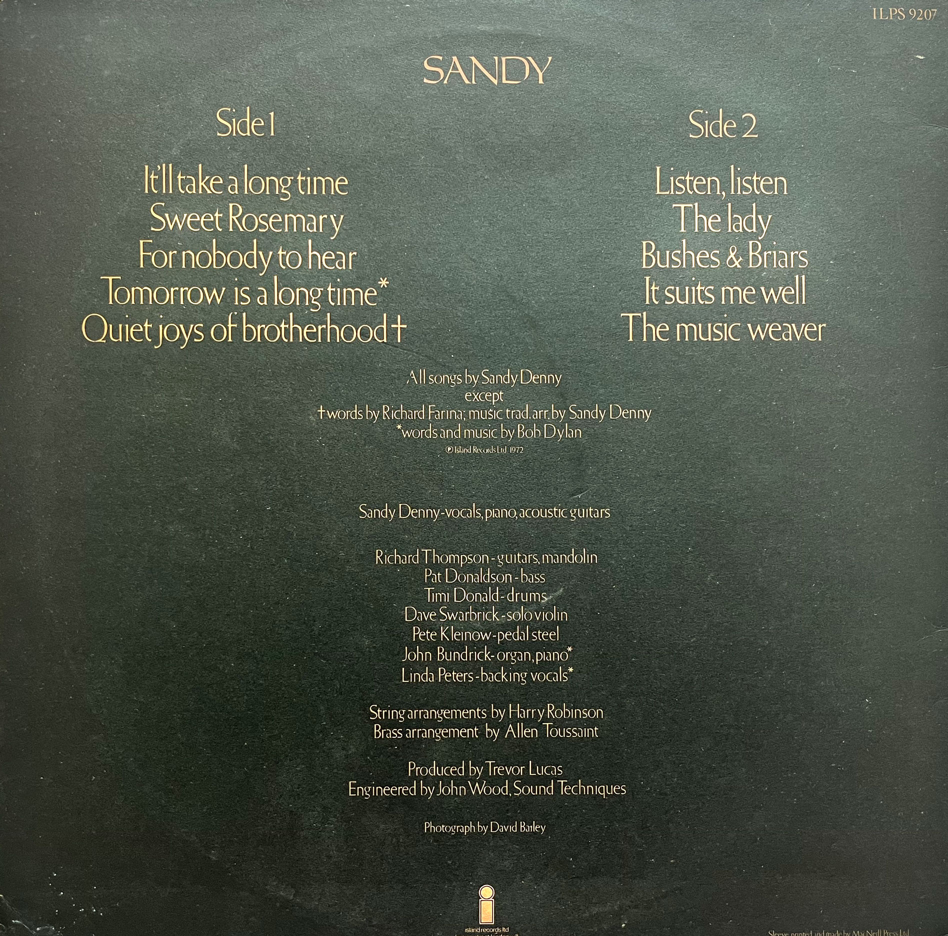 Sandy Denny – Sandy – French Travel Books – France, Paris, Provence ...